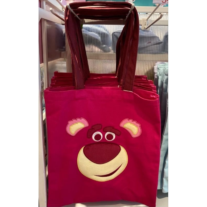 Jual Tote bag LOTSO MINISO x Disney Toy Story Tas Belanja Lotso Tas ...