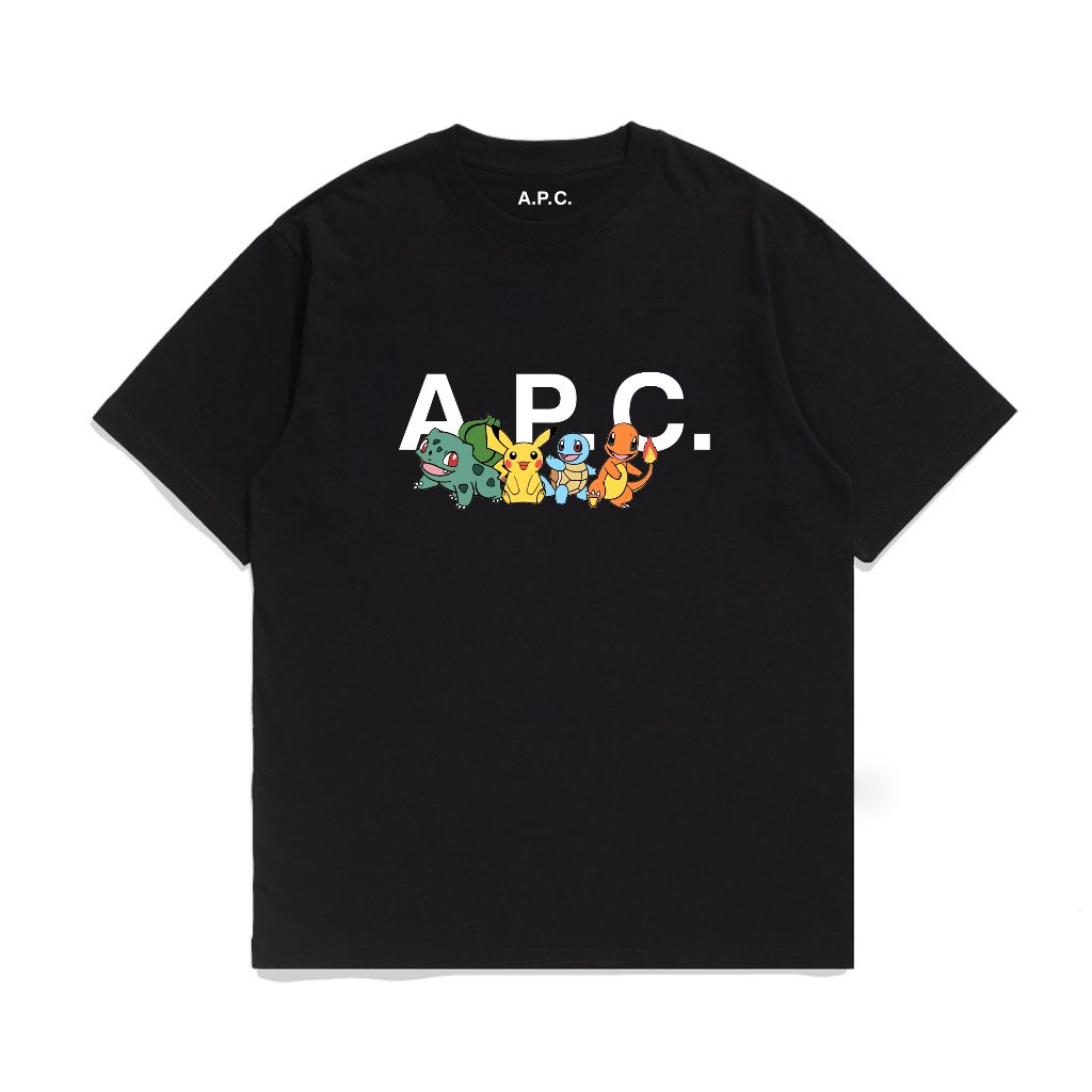 Jual APC x Pokemon Tshirt Pokemon The Crew Black | Shopee Indonesia