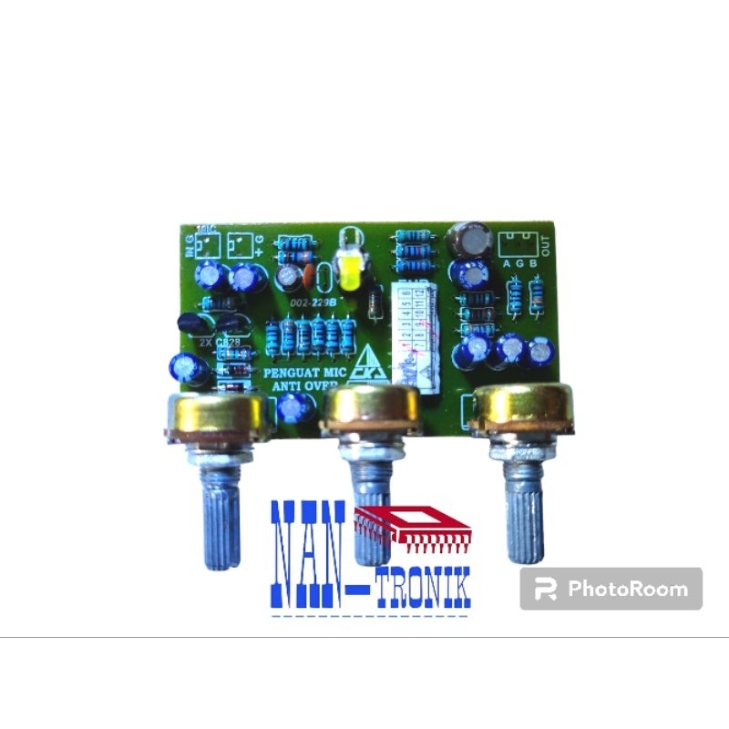 Jual Kit Penguat Mic Anti Over 2 Control Volume dan 2 Output | Shopee ...