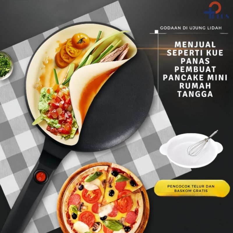 Jual pplus Wajan Krepes Multifungsi Electric Crepes Maker Alat Pembuat ...