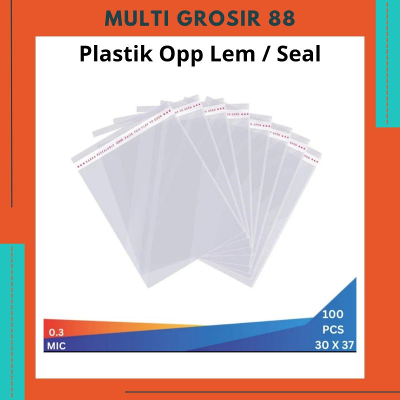 Jual MG88 Plastik Bening OPP Lem / Seal Packing Kemasan Baju / Undangan / Snack ukuran 30 x 37 ...