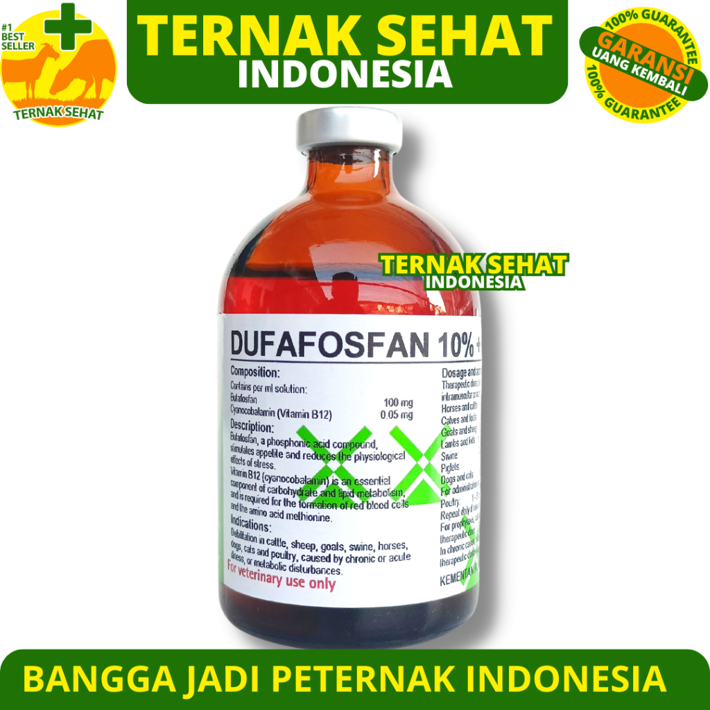 Jual DUFAFOSFAN 100ML - Vitamin B12 Butafosfan Energi ATP Penguat ...