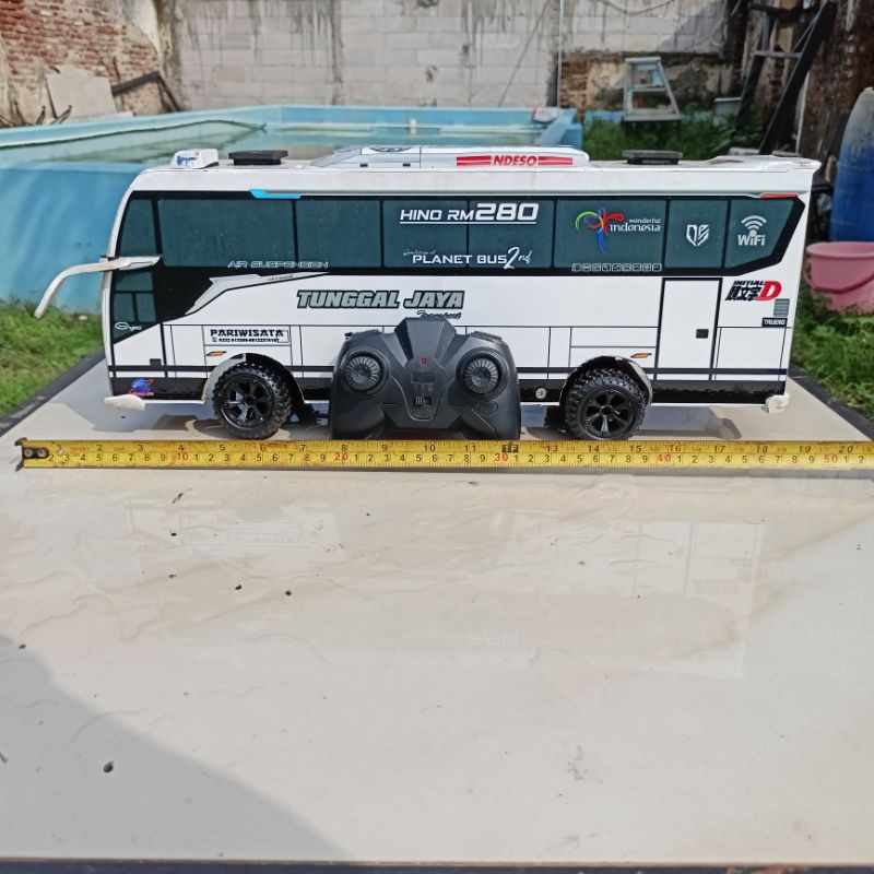 Jual Custom Nama dan Foto Mainan MOBIL BIS RC REMOT CONTROL TELOLET ...
