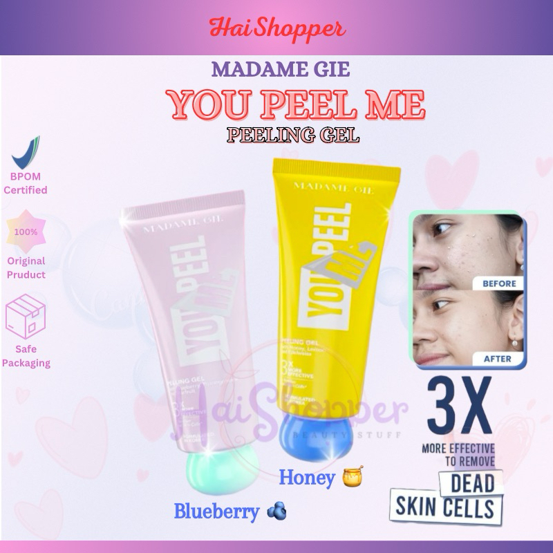 Jual MADAME GIE YOU PEEL ME PEELING GEL - EXFOLIATING GEL - SCRUB WAJAH | Shopee Indonesia