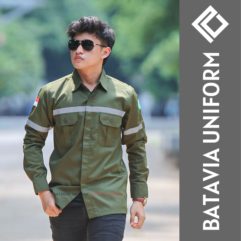 Jual Baju Kemeja Wearpack Safety K3 Lengan Panjang Seragam Kerja ...