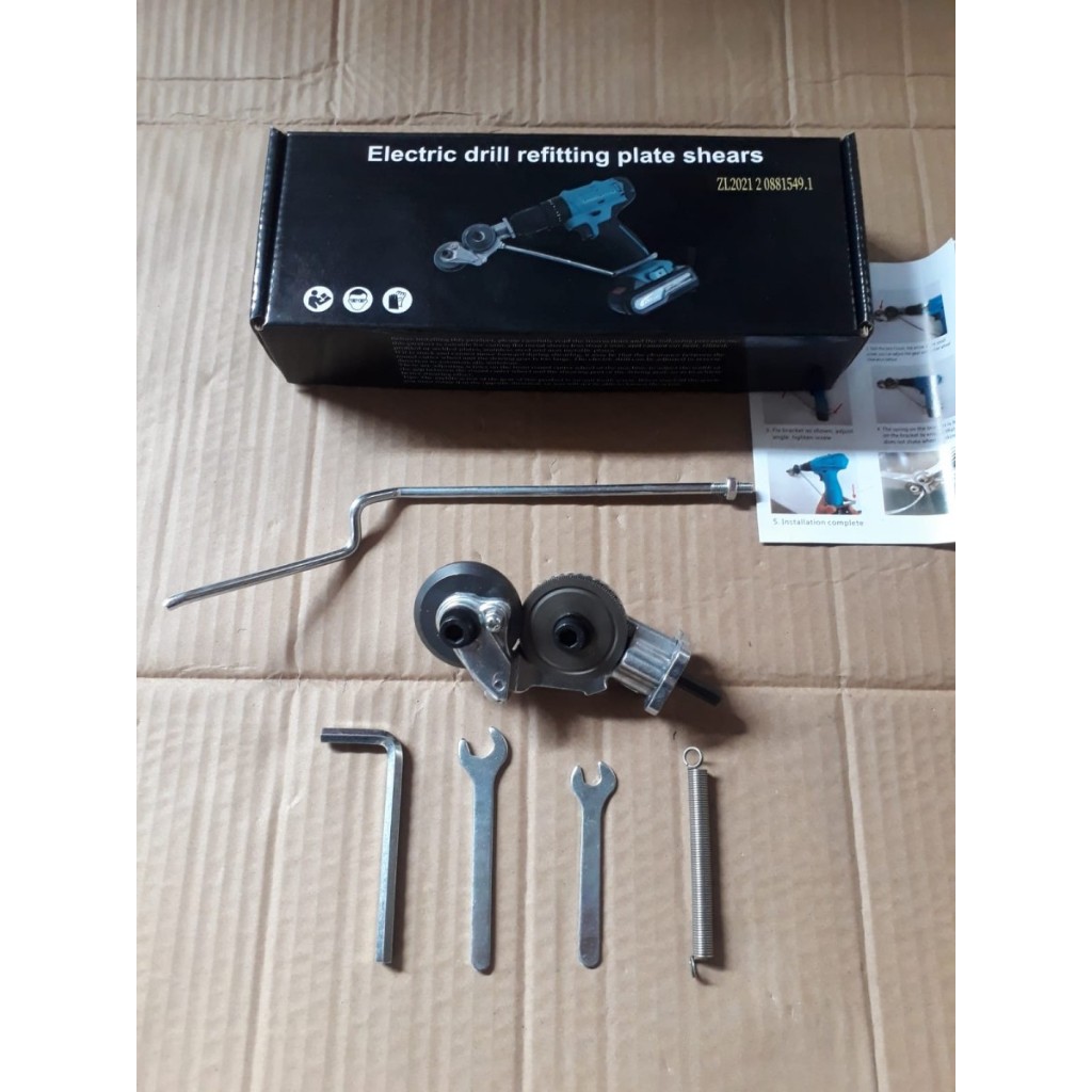 Jual Adapter Electric Drill Plate Cutter Alat Upgrade Fungsi Mesin Bor ...