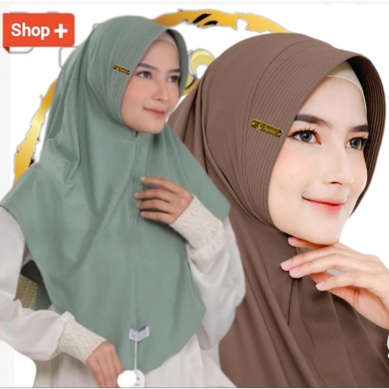 Jual Daily Size L Bergo Instan Jumbo (Jersey Terbaik) Bergo Hamidah Ternyaman hijab instan pet ...