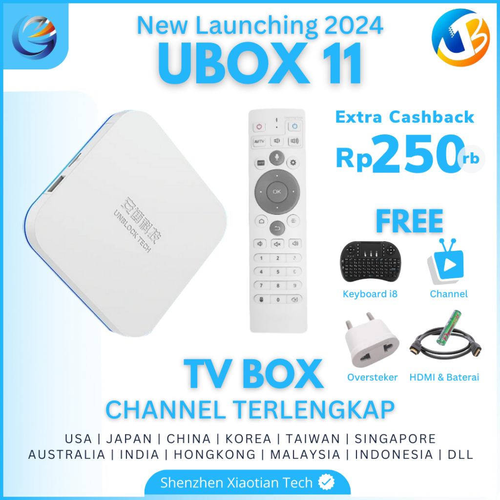 Jual Unblock Tech Ubox 11 Pro Max / Android TV Box Unblock Tech Ubox 11 ...