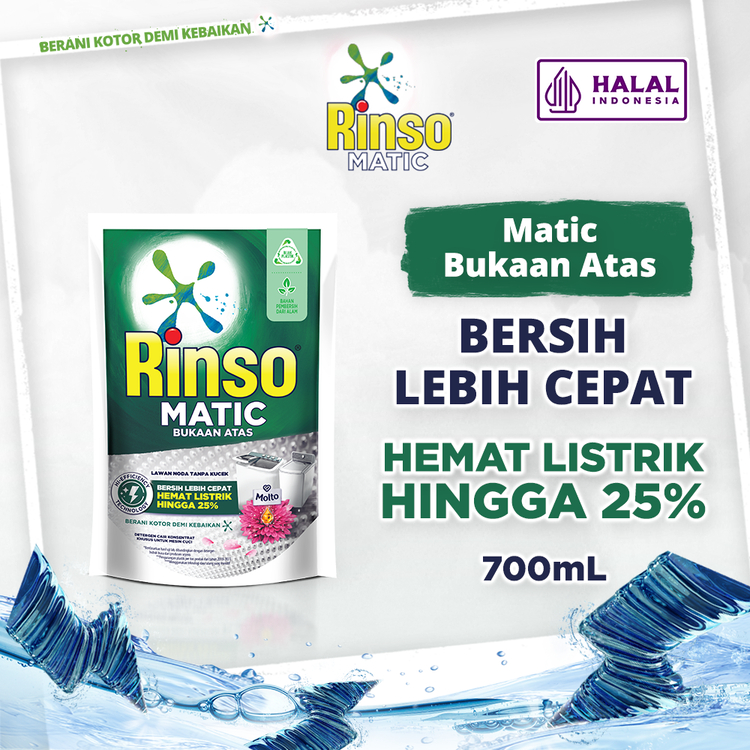 Jual Rinso Detergent Cair Konsentrat Deterjen Matic Mesin Cuci Bukaan ...