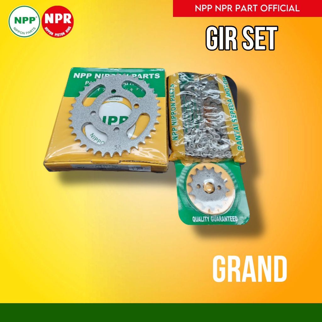 Jual GIR SET GRAND NPP// GEAR SET GER SET GIR SET SPROCKET SET PRIMA ...