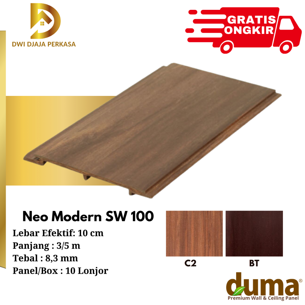 Jual DUMA® PANEL WPC TIPE NEO MODERN SW 100 | Shopee Indonesia