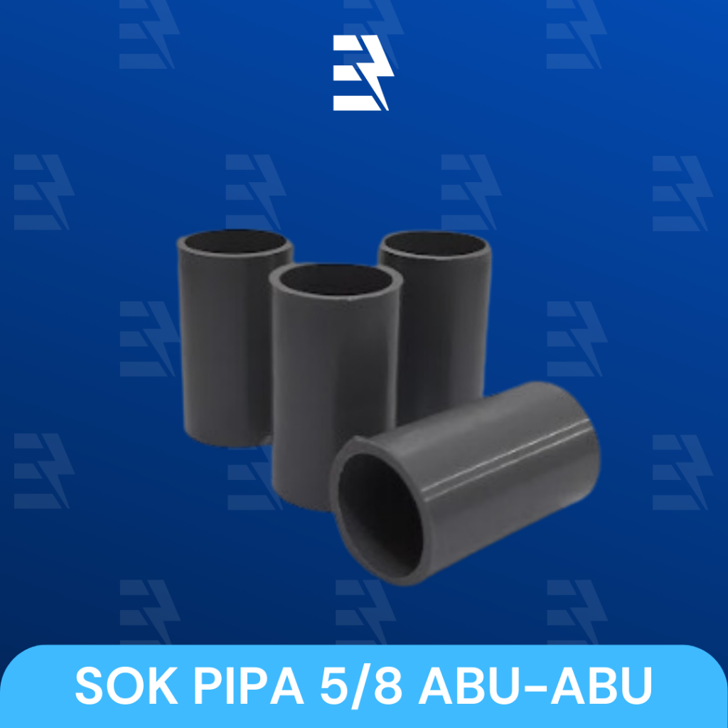 Jual SOK PIPA LISTRIK SOCK PIPA PVC 5/8 ABU-ABU | Shopee Indonesia