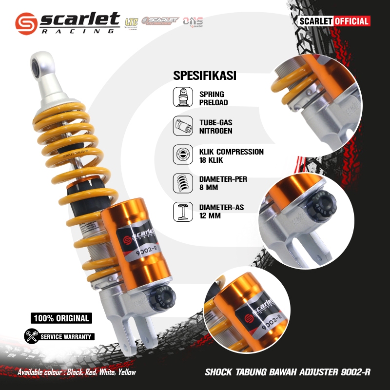 Jual Scarlet Racing - Mono Shock Absorber Skok Shockbreaker Tabung ...