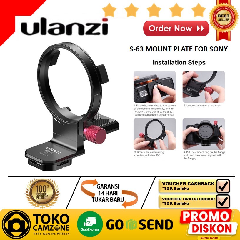 Jual Ulanzi S-63 S63 Rotatable Horizontal to Vertical Mount Plate for ...