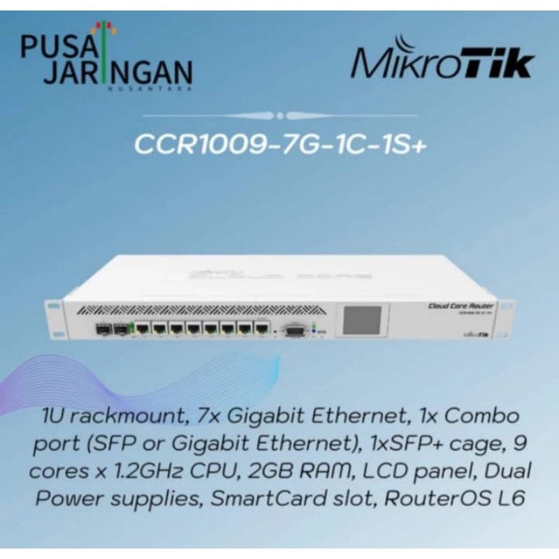 Jual MIKROTIK CCR1009-7G-1C-1S+ ( bekas ) | Shopee Indonesia