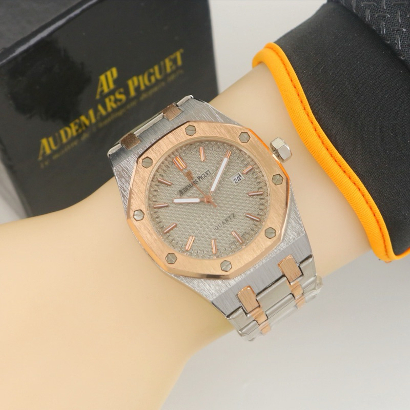 Jual JAM TANGAN AP COWOK TANGGAL AKTIF RANTAI STAINLESS | Shopee Indonesia