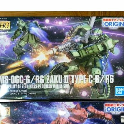 Jual HG 1/144 MS-06C-6 R6 Zaku II Type C-6 Origin | Shopee Indonesia
