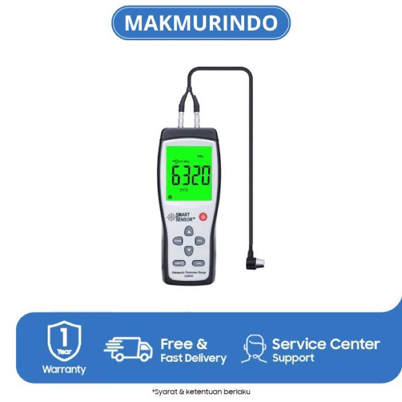 Jual ALAT UKUR KETEBALAN ULTRASONIC THICKNESS GAUGE SMART SENSOR AS840 ...