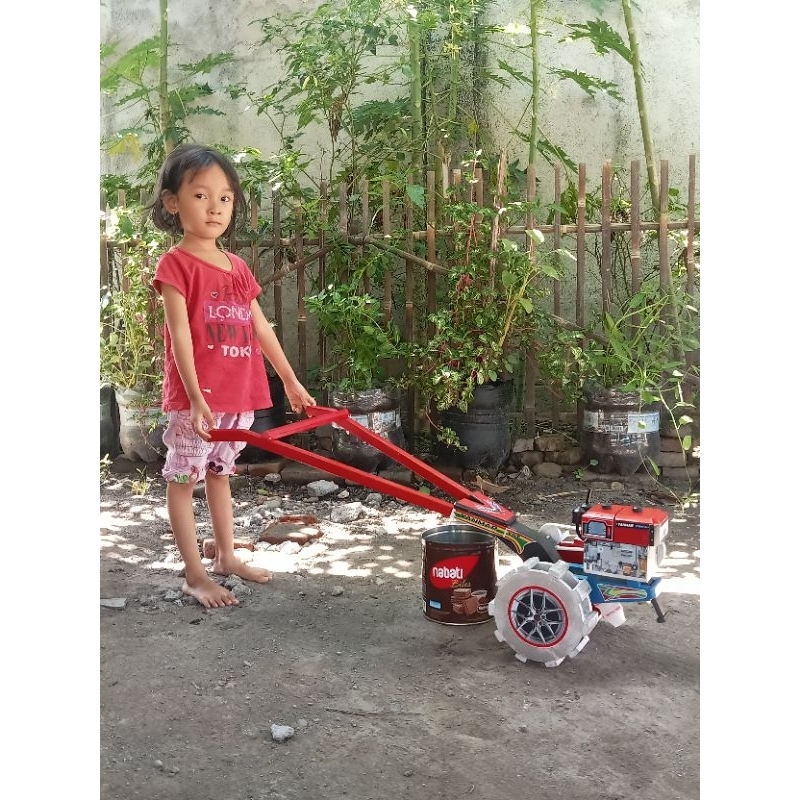 Jual mainan anak miniatur traktor mini bajak sawah | Shopee Indonesia