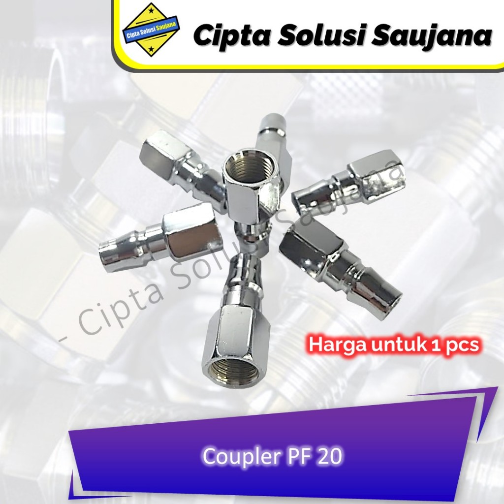 Jual PF 20 QUICK COUPLER PLUG FEMALE CONNECTOR KOPLER KONEKTOR ...