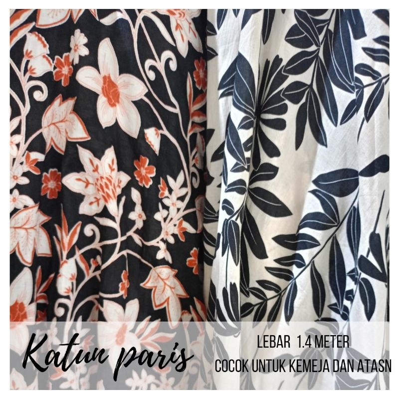 Jual kain katun paris motif | Shopee Indonesia
