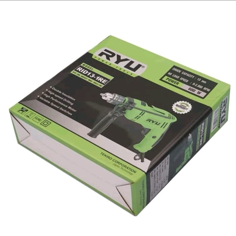 Jual MESIN RYU IMPACT DRILL RID13-1RE / MESIN BOR BETON BESI KAYU 13MM ...