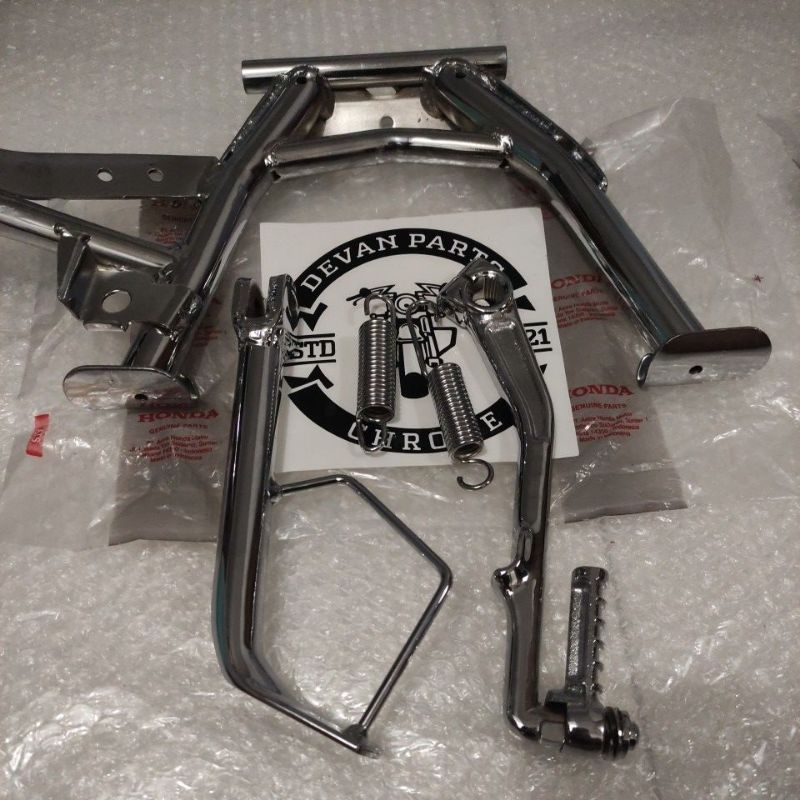 Jual Standar Tengah/Standar Samping/Kick Stater Honda Vario 150/125 Original Chrome/Krum ...