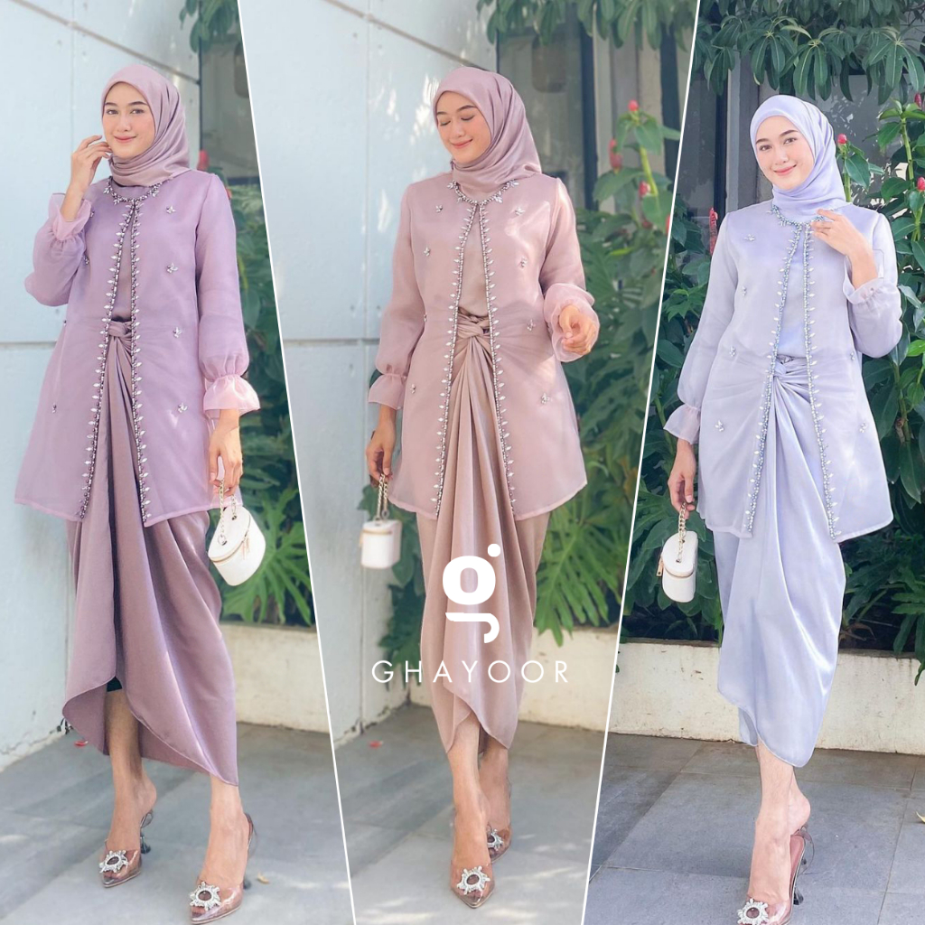 Jual Oneset Jemma Organza Premium Outfit spesial Lebaran 1445H ...