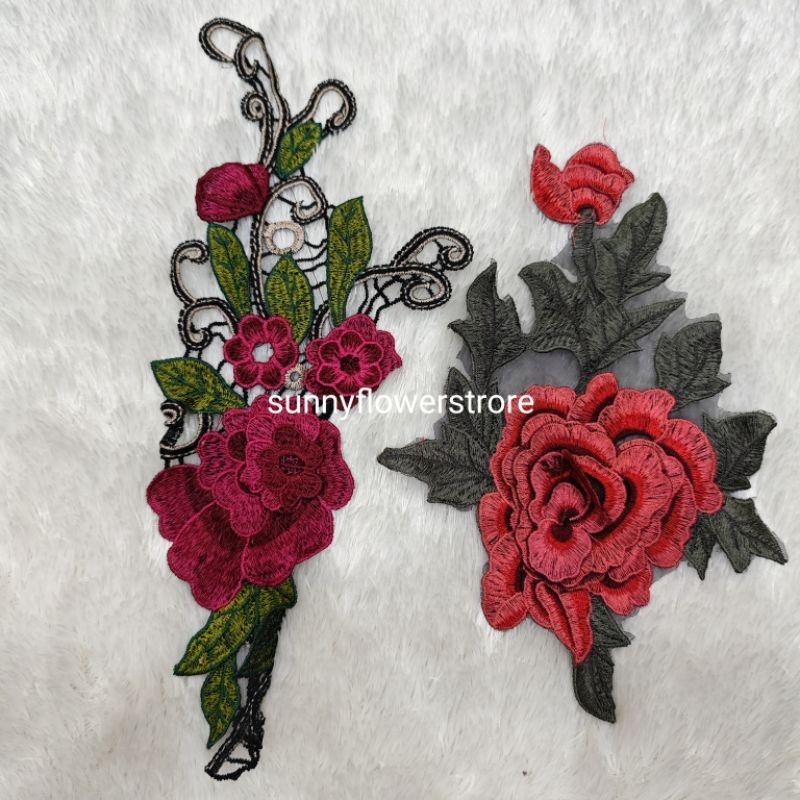 Jual APLIKASI BORDIR MOTIF BUNGA ( PER PCS ) | Shopee Indonesia