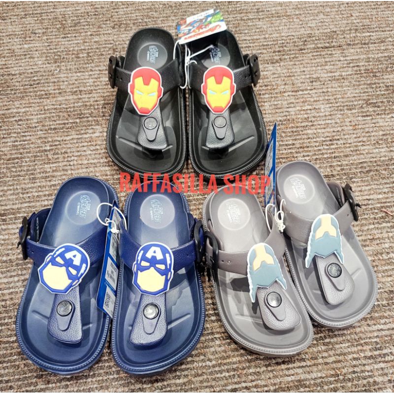 Jual Sandal Zandilac Anak Laki-Laki Jepit Marvel Avengers | Shopee ...