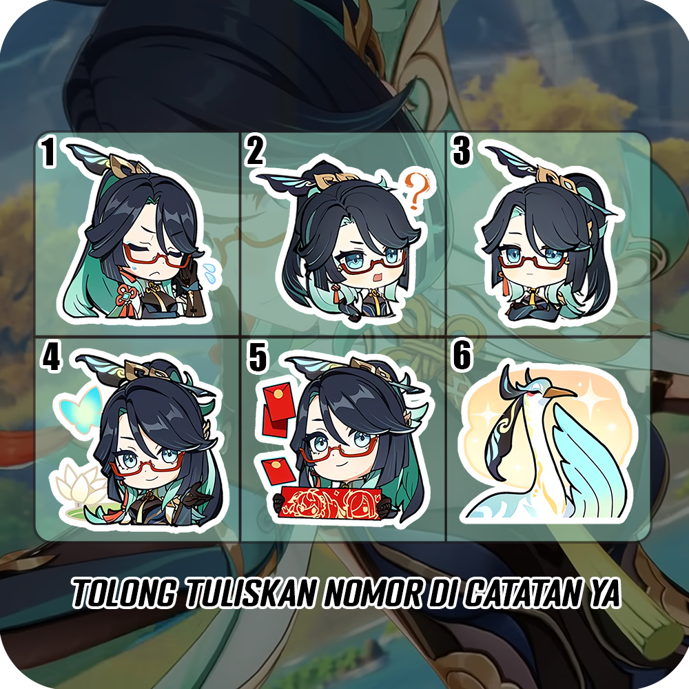 Jual Stiker Glossy Xianyun Cloud Retainer Genshin Impact, Sticker Anime ...