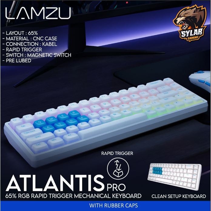 Jual Lamzu Atlantis Pro 65% RGB Rapid Trigger Mechanical Gaming ...