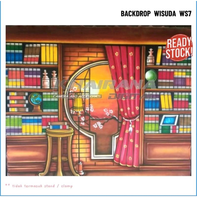 Jual Kain Background Backdrop Latar Layar Foto Studio Wisuda Ws7 3x2.5m ...