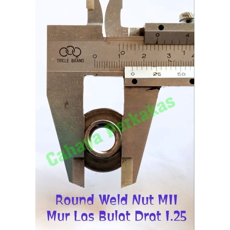 Jual JJ Round Weld Nut Mur Las Bulat M11 drat 1,25 Original | Shopee ...