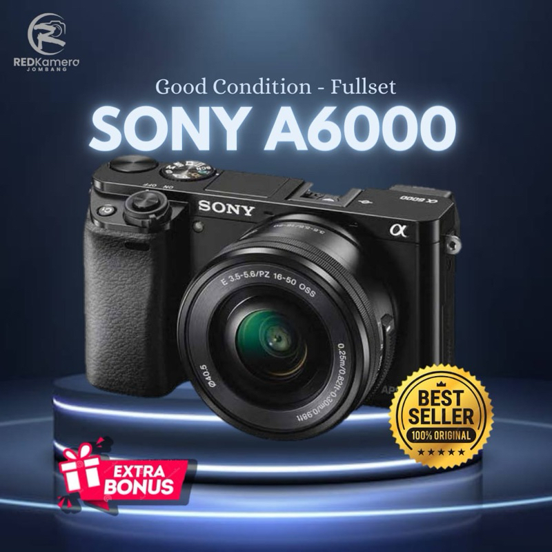 Jual KAMERA SONY A6000 KIT MULUS MURAH TINGGAL PAKAI | Shopee Indonesia