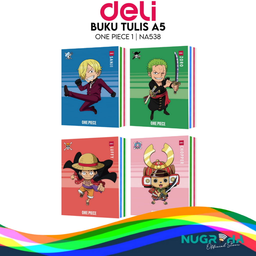 Jual 2024 Buku Tulis Sekolah DELI 38 Lembar – One Piece 1 | Shopee ...