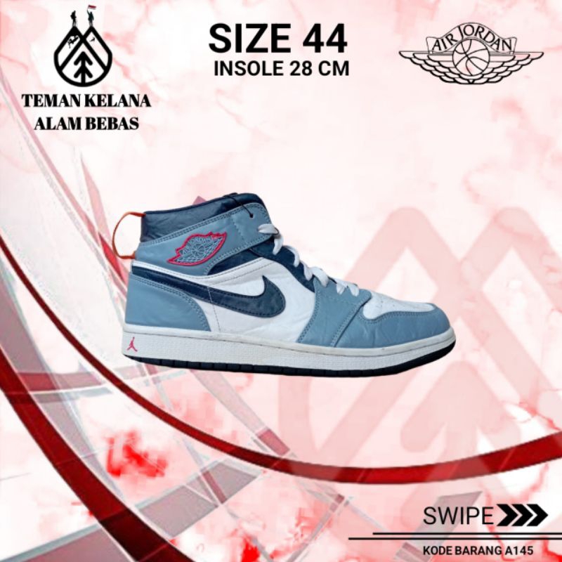 Jual Sepatu Mid fearless facetasm one nk Sepatu sneakers size 44 kode ...