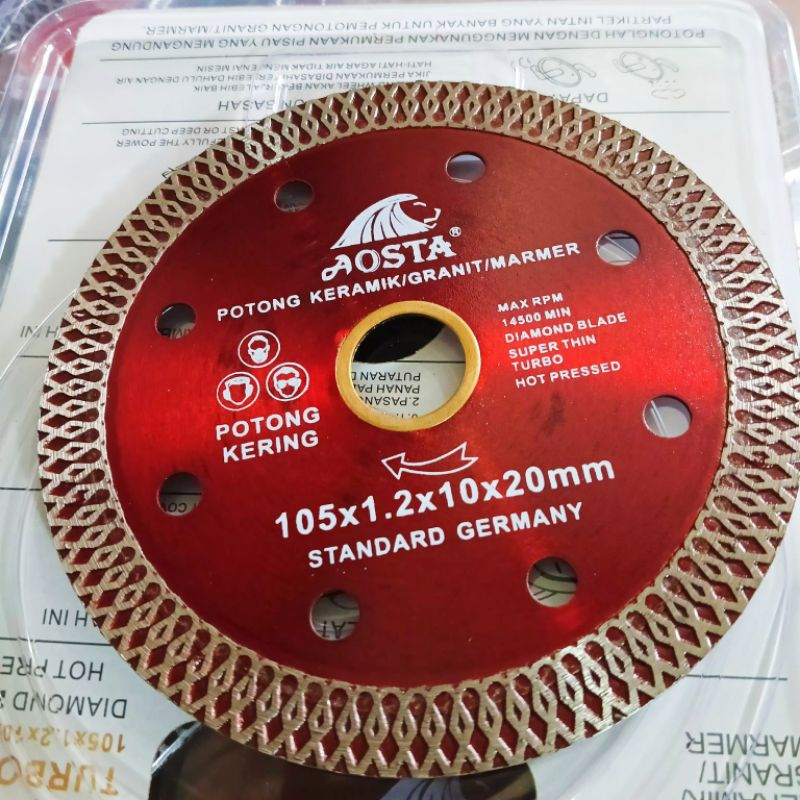 Jual Pisau keramik AOSTA 4"Turbo/Pisau keramik granit Turbo/Aosta RED ...