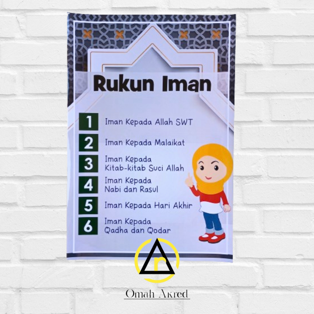 Jual Poster Rukun Iman - Poster Sekolah | Shopee Indonesia