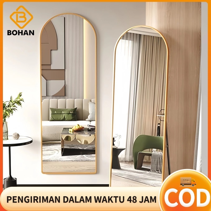 Jual Bohan 160*50 CM Kaca Cermin Full Body Cermin Standing Mirror Wall ...