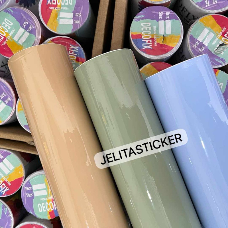 Jual Skotlet Coklat Muda Glossy / Sticker Dusty Brown Pastel / Stiker ...