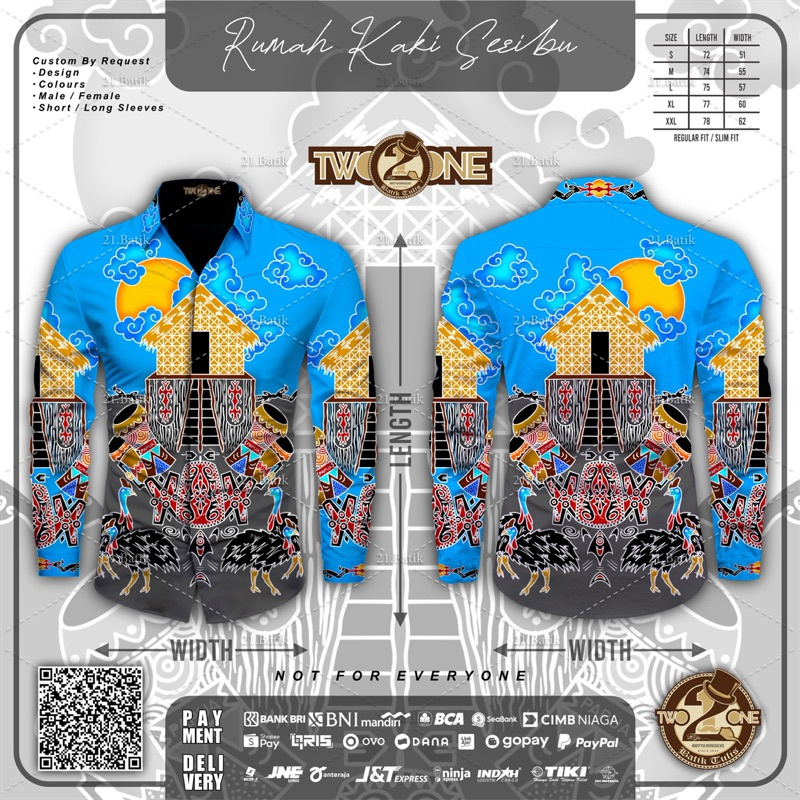 Jual BATIK TULIS INDONESIA MOTIF RUMAH KAKI SERIBU PAPUA KEKINIAN MASA ...