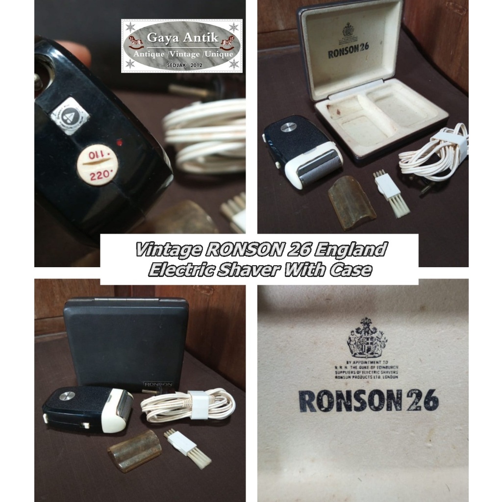Jual Vintage RONSON 26 England Electric Shaver With Case | Shopee Indonesia