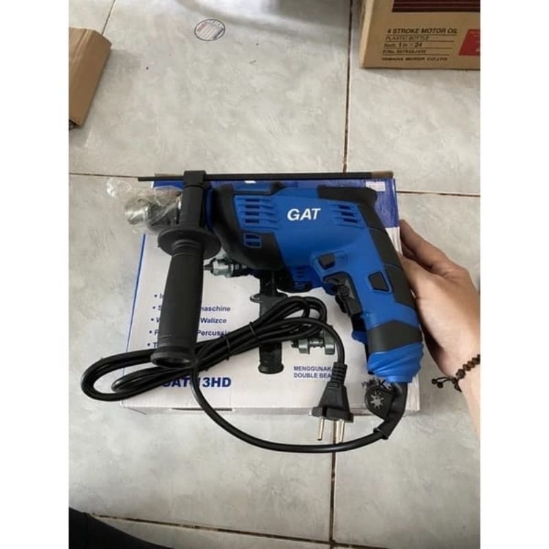 Jual Mesin Bor Tangan Impact Drill 13 mm GAt 13 HD / GAT 13HD 13MM ...