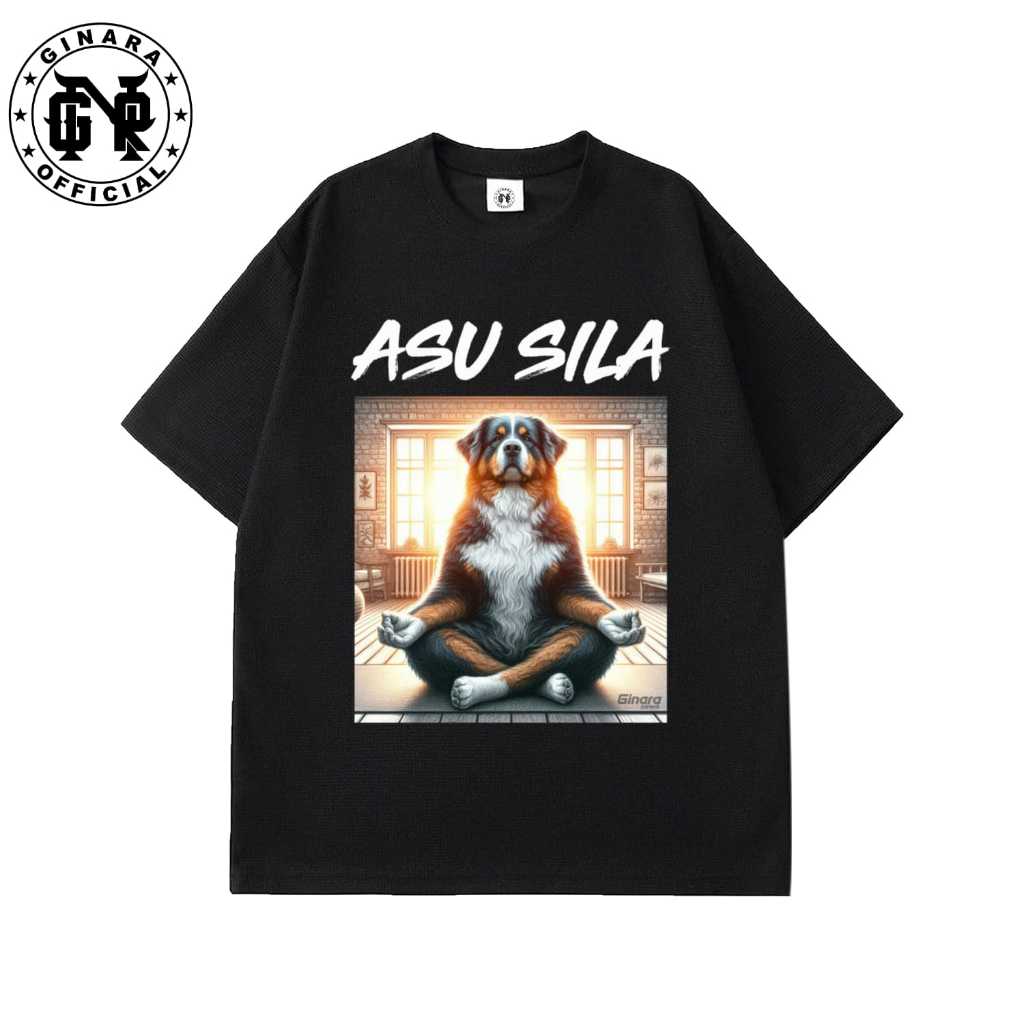 Jual Ginara Store T-Shirt asusila vol 2 plesetan black kaos vintage ...
