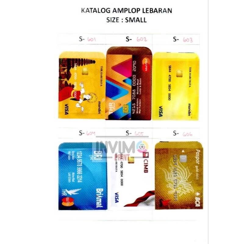 Jual AMPLOP LEBARAN SMALL (ATM) | Shopee Indonesia