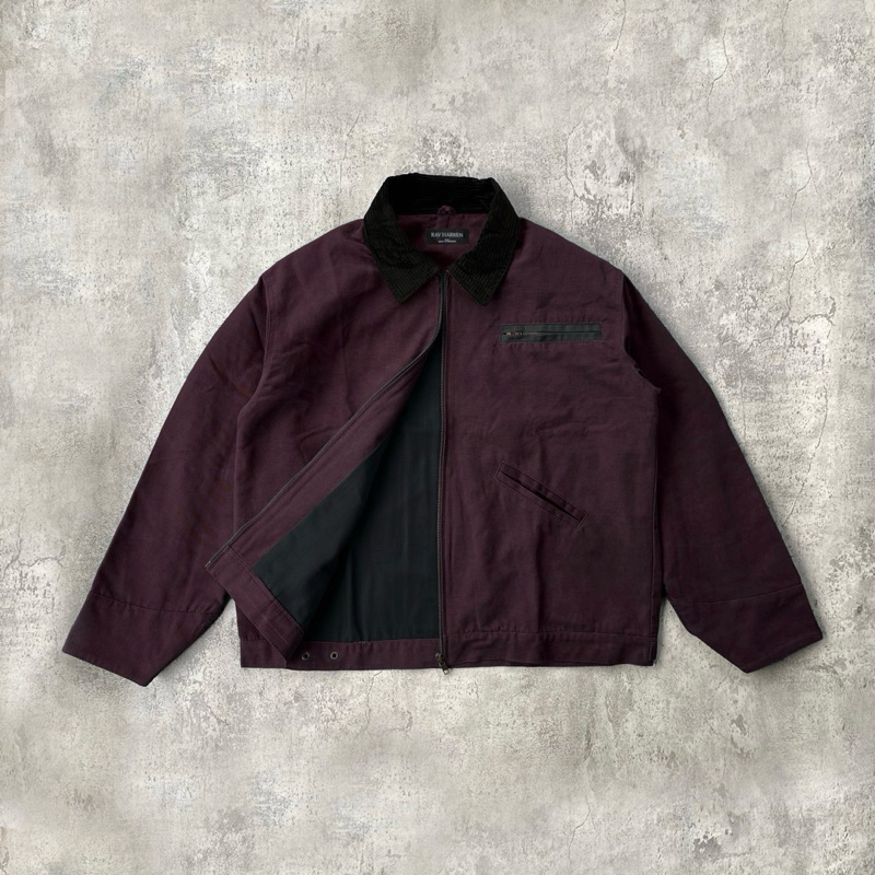 Jual RAV 009 WORK JACKET - BURGUNDY | Shopee Indonesia
