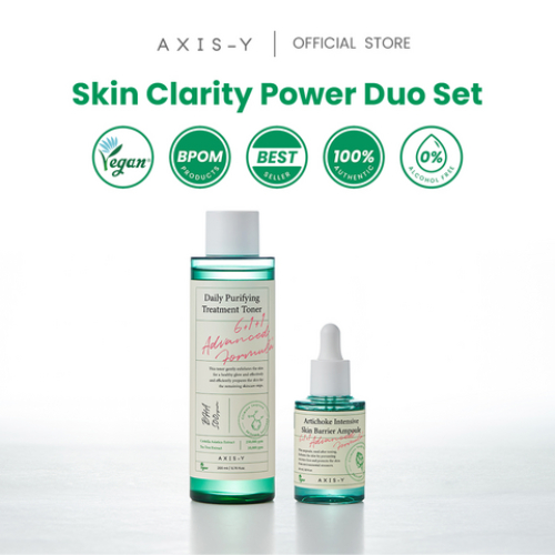 Jual AXIS-Y - Skin Clarity Power Duo Set (Daily Toner, Artichoke Ampoule) | Shopee Indonesia