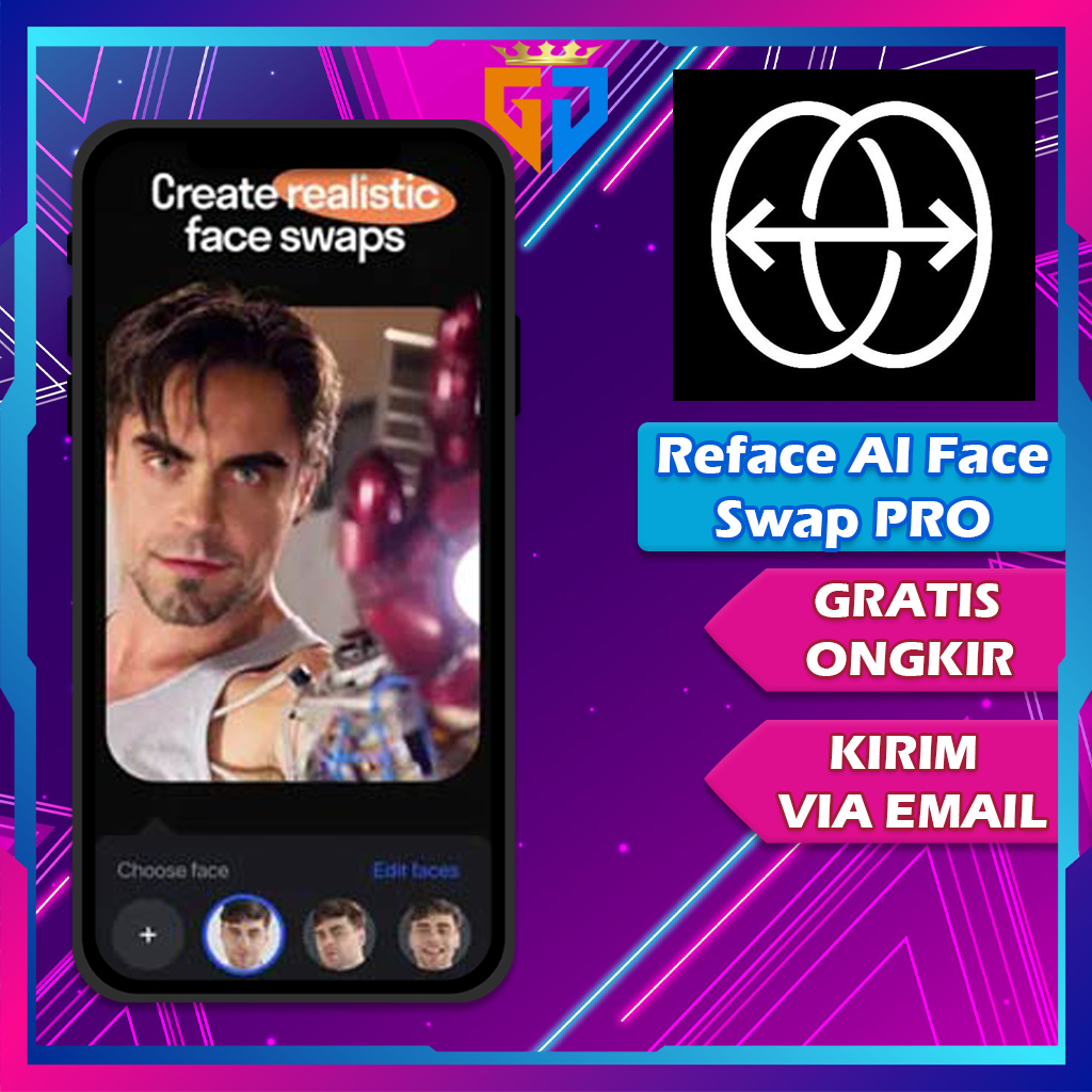 Jual Reface Pro Premium Aplikasi AI Face Swap Lifetime | Shopee Indonesia