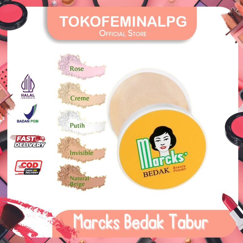 Jual Marcks Bedak Tabur Beauty Powder | Shopee Indonesia